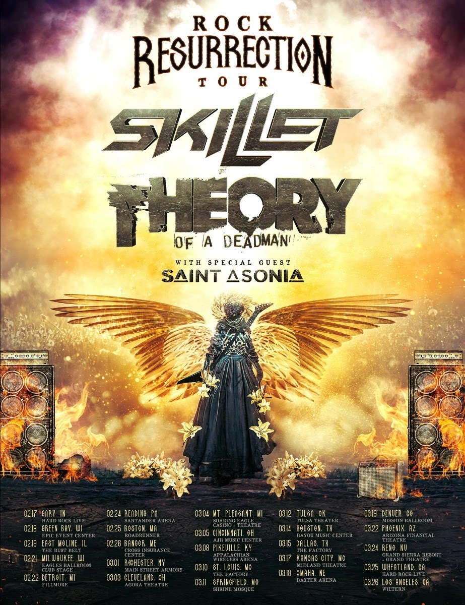 Skillet And Theory Of A Deadman Announce Fall Rock Resurrection Tour ...